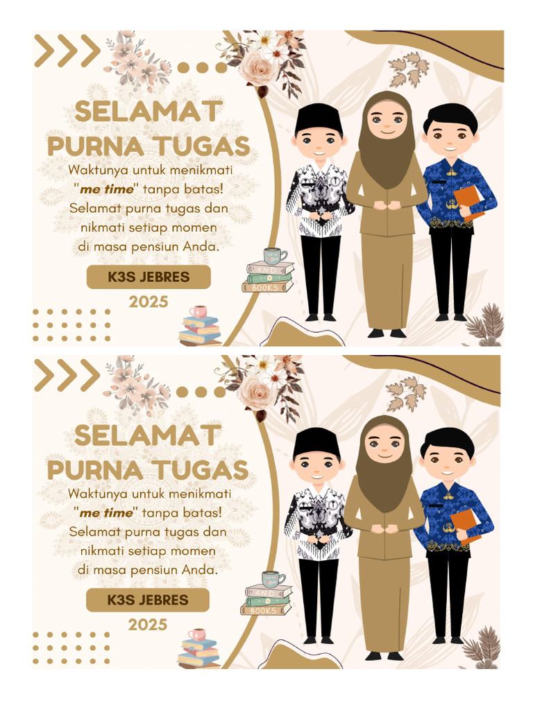 Kartu Ucapan Purna Tugas k3s | PDF