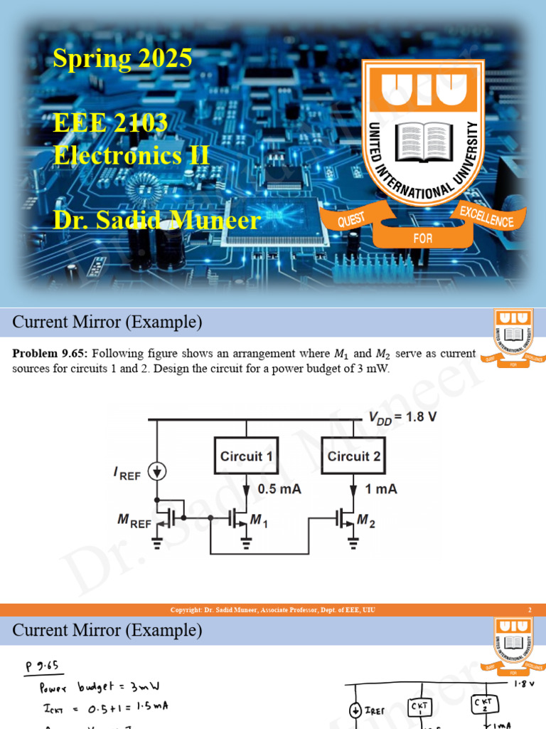 252 EEE 2103 A Class 12 Notes | PDF