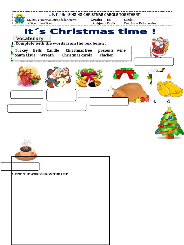 Christmas Vocabulary | PDF