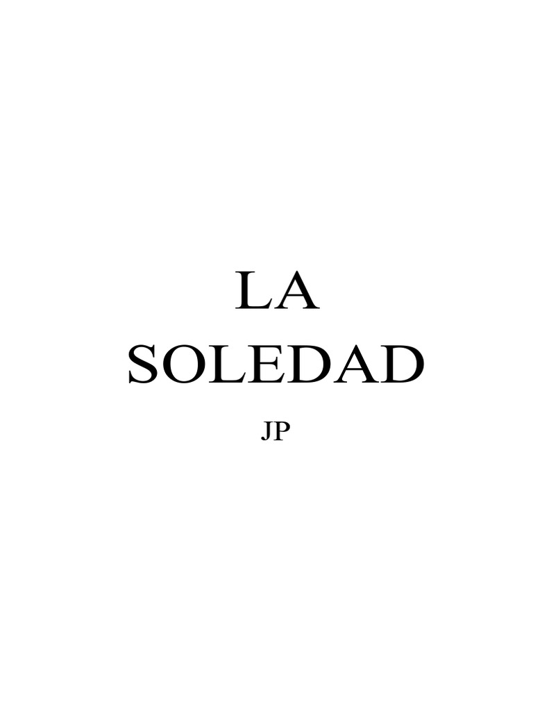 Reflexiones sobre la Soledad Humana | PDF | Soledad | Amor
