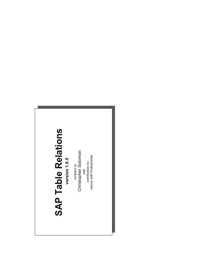 SAP FI and CO Table | PDF | Debits And Credits | Business