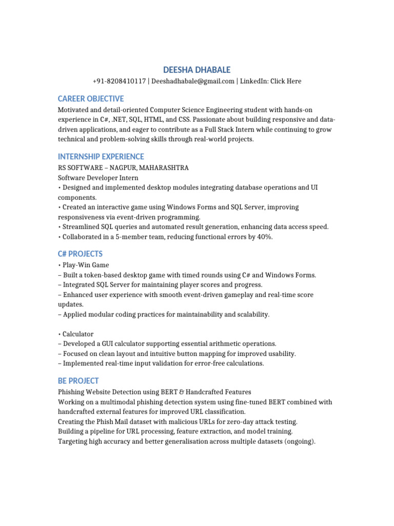 Aligned Resume | PDF | Microsoft Sql Server | Databases