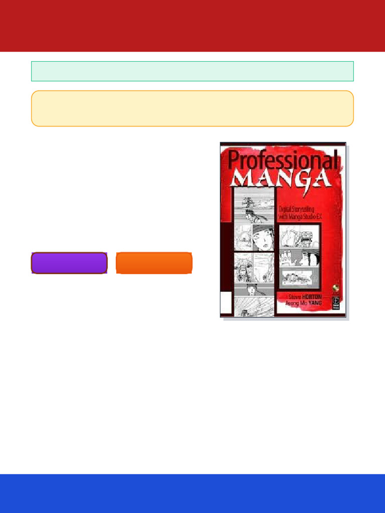 Professional Manga Digital Storytelling With Manga Studio EX Steve ...