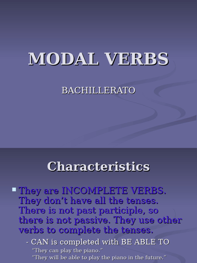 Understanding Modal Verbs in English | PDF | Verb | Language Mechanics