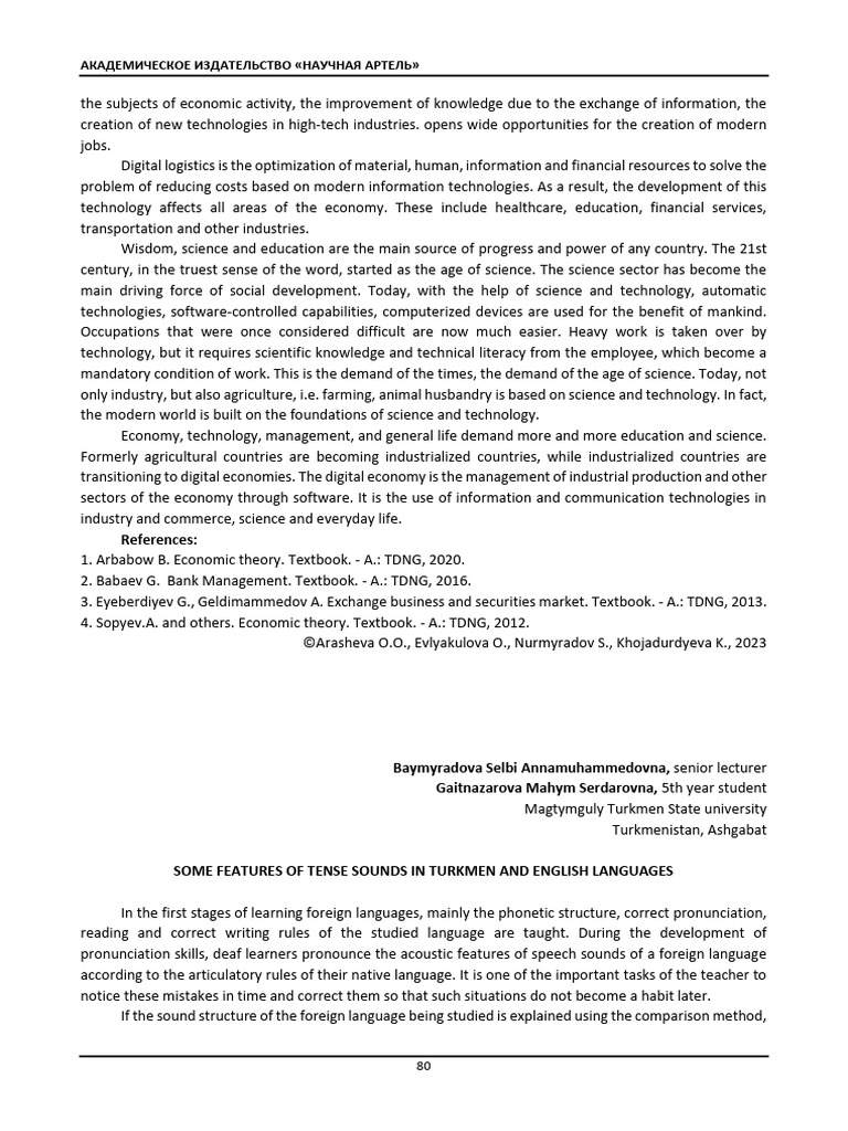 Phonetic Features of Turkmen and English | PDF | Stress (Linguistics ...