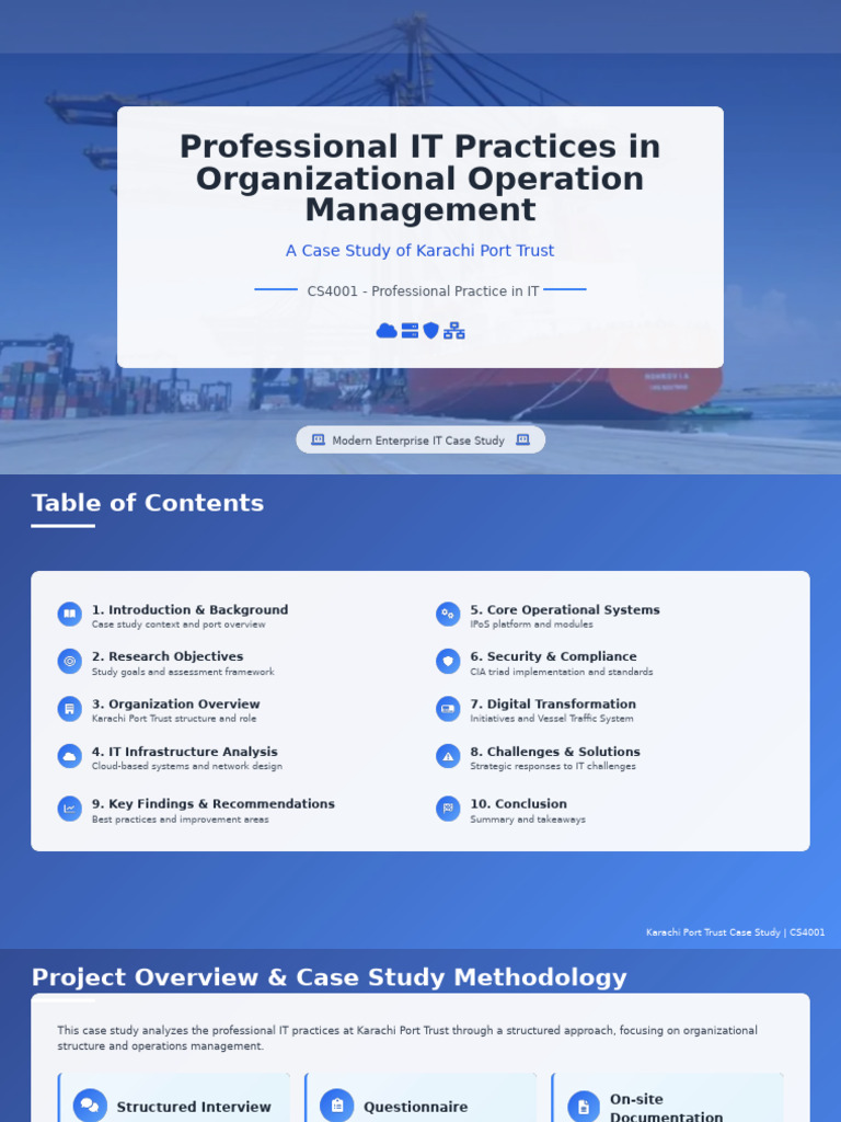 Professional IT Practices in Organizational Operation Management | PDF ...