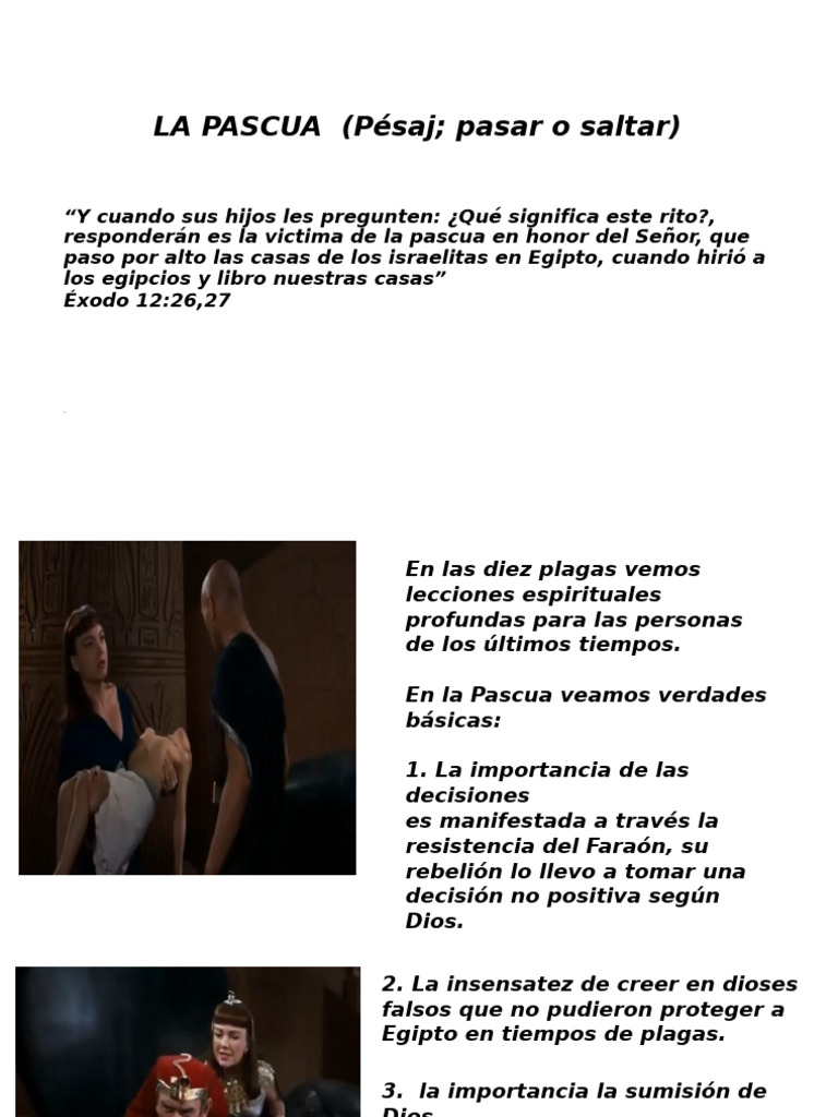 LA PASCUA | PDF | Cristo (título) | Libro del éxodo