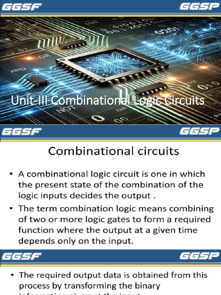 Combinational Logic Circuits | PDF | Electronic Design | Electrical ...