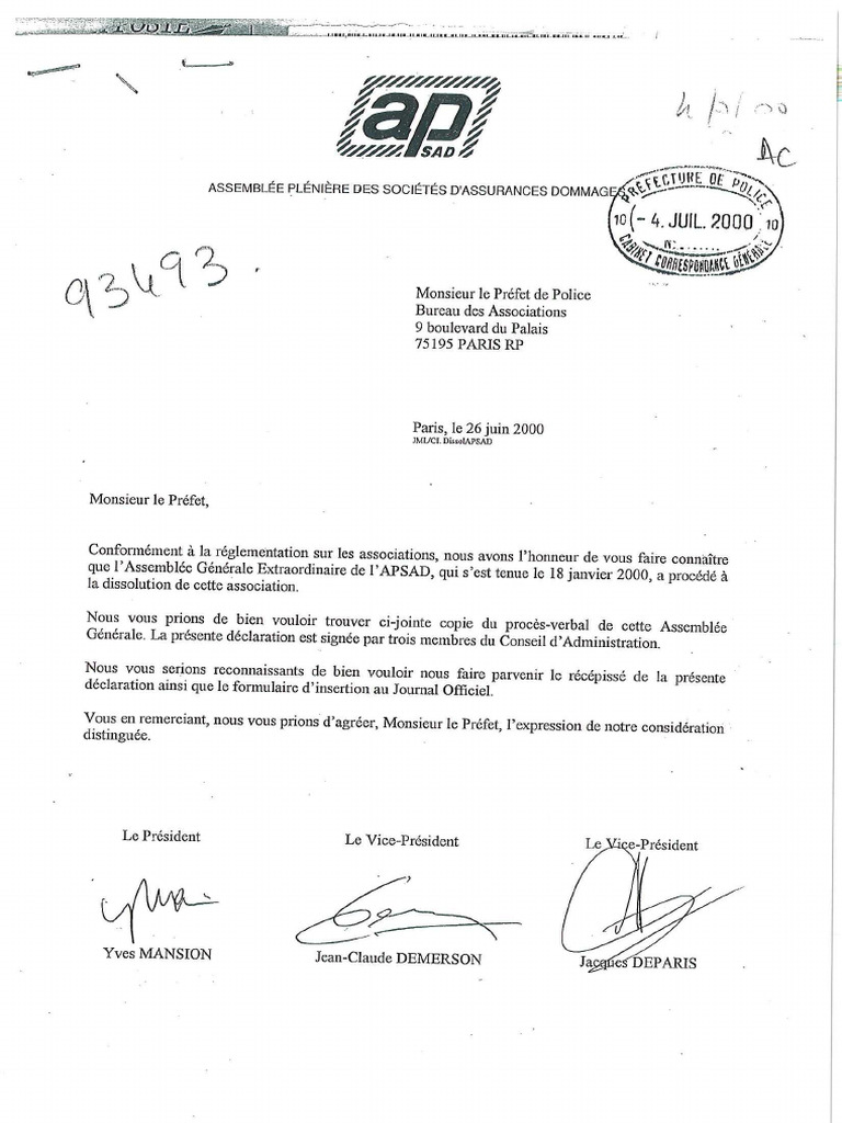 AGE APSAD Du 18.01.2000 | PDF