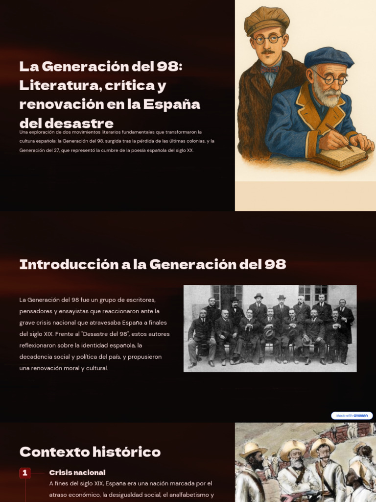 Generacion Del 98 y 27.pptx - 20251130 - 235843 - 0000 | PDF | Federico ...