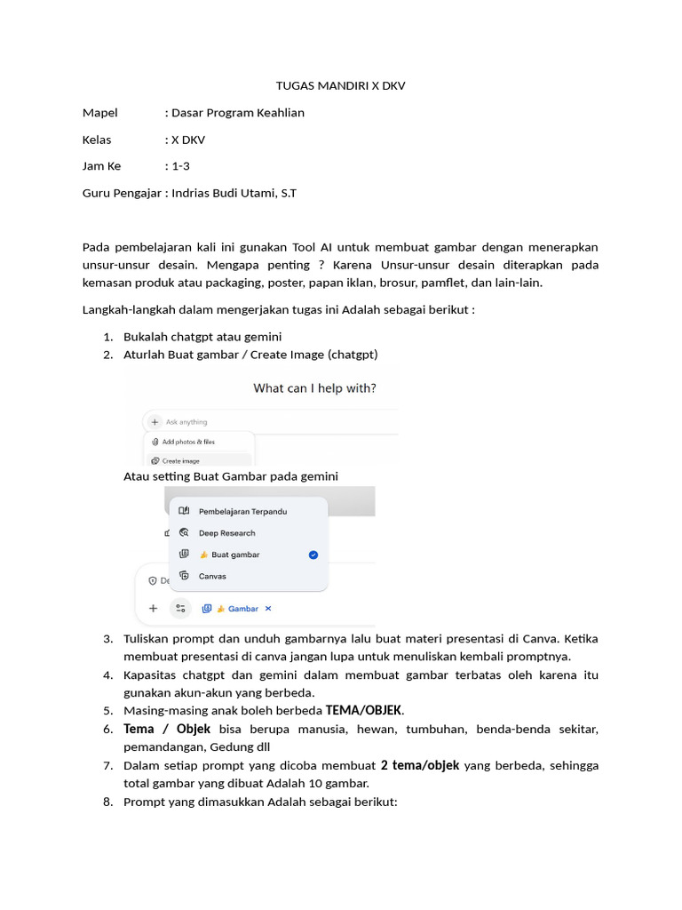 Tugas Mandiri X DKV | PDF