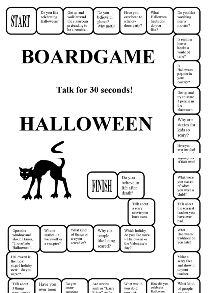 Halloween - Speaking Game | PDF