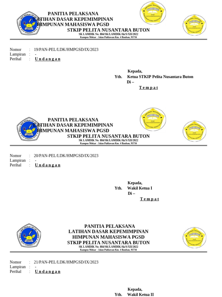 Amplop STKIP Pelnus Buton | PDF