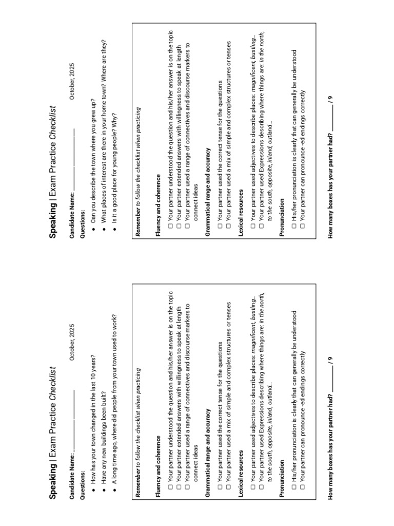 Ielts Oct26 | PDF | Fluency | Pen