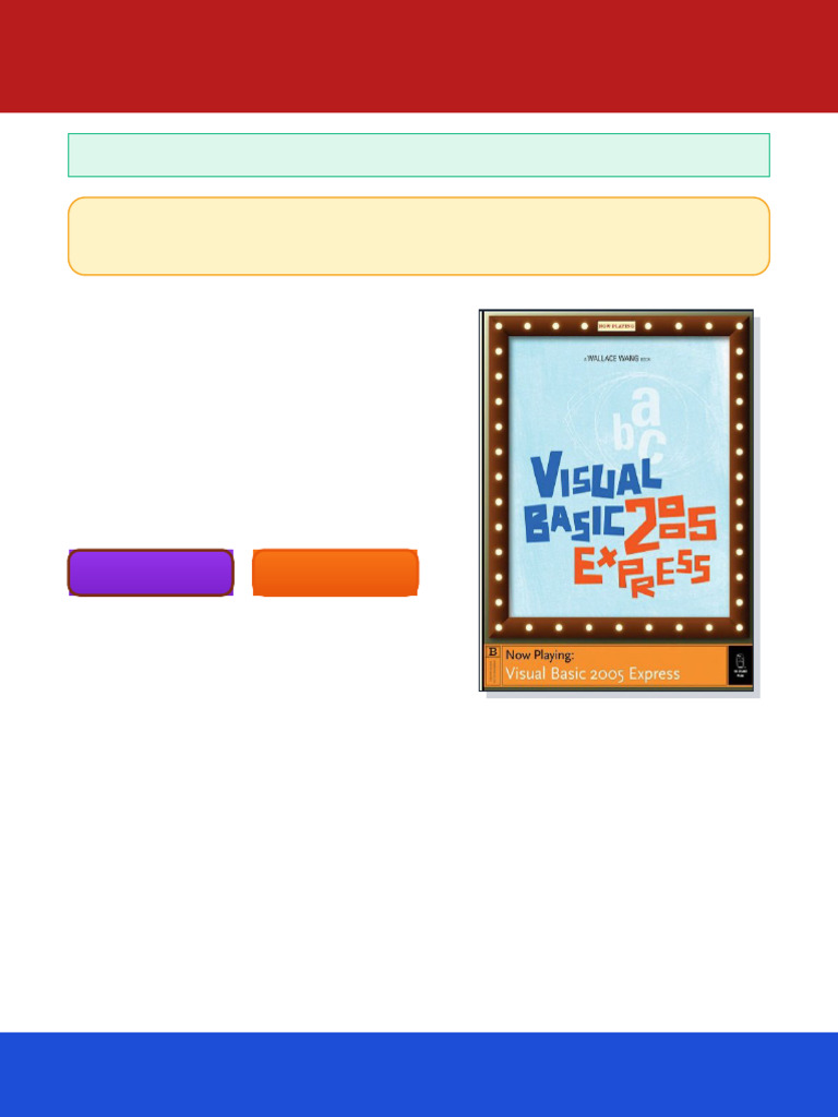 Visual Basic 2005 Express Now Playing Book and CD Edition Wallace Wang ...