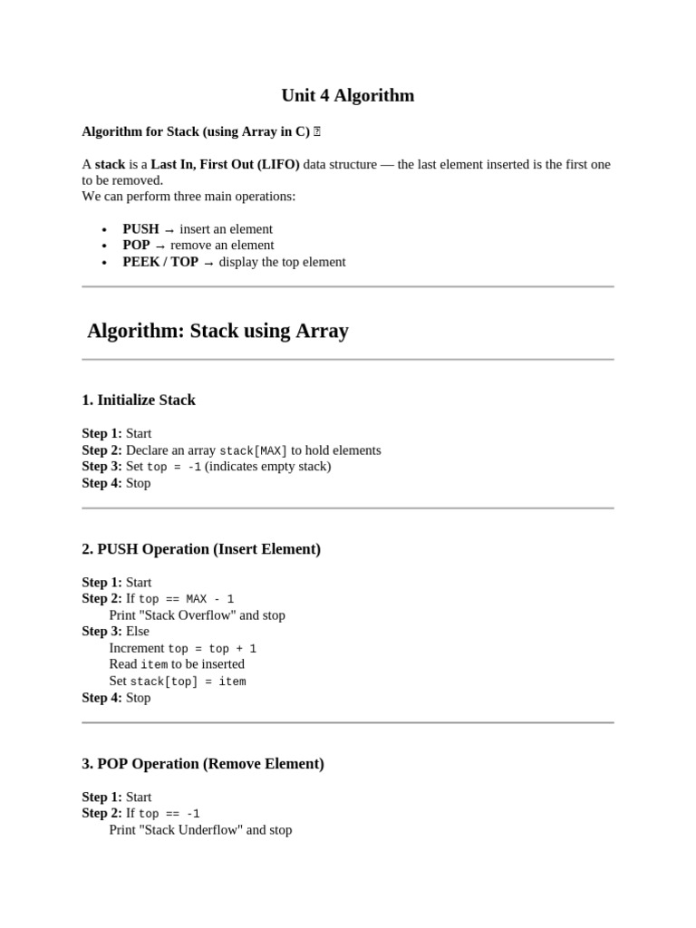 Unit 4 Algorithm | PDF
