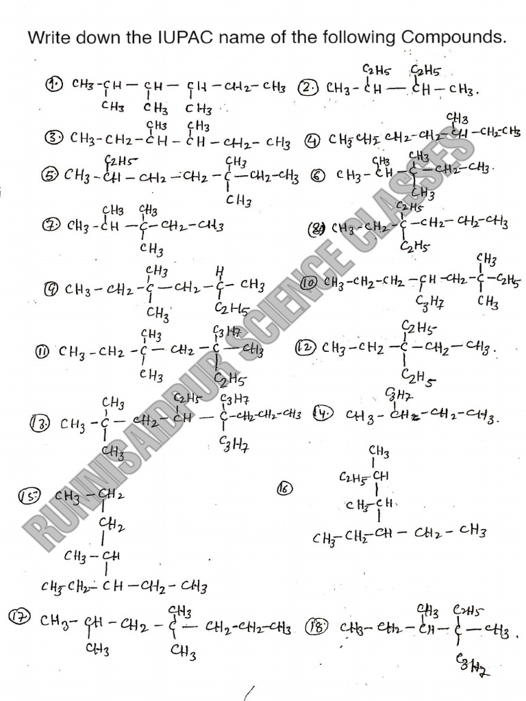 Iupac Nomenclature | PDF
