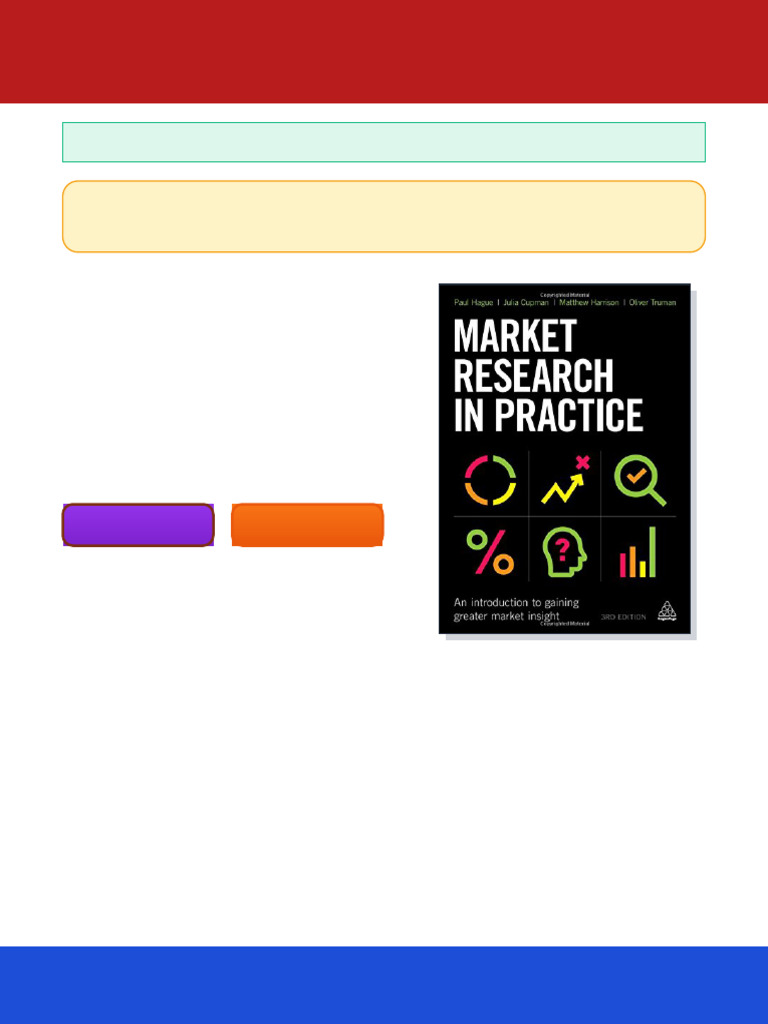 Market Research in Practice An Introduction To Gaining Greater Market ...