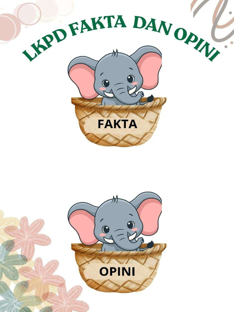 LKPD Fakta & Opini - Kelas 2b - Bu Fafa | PDF