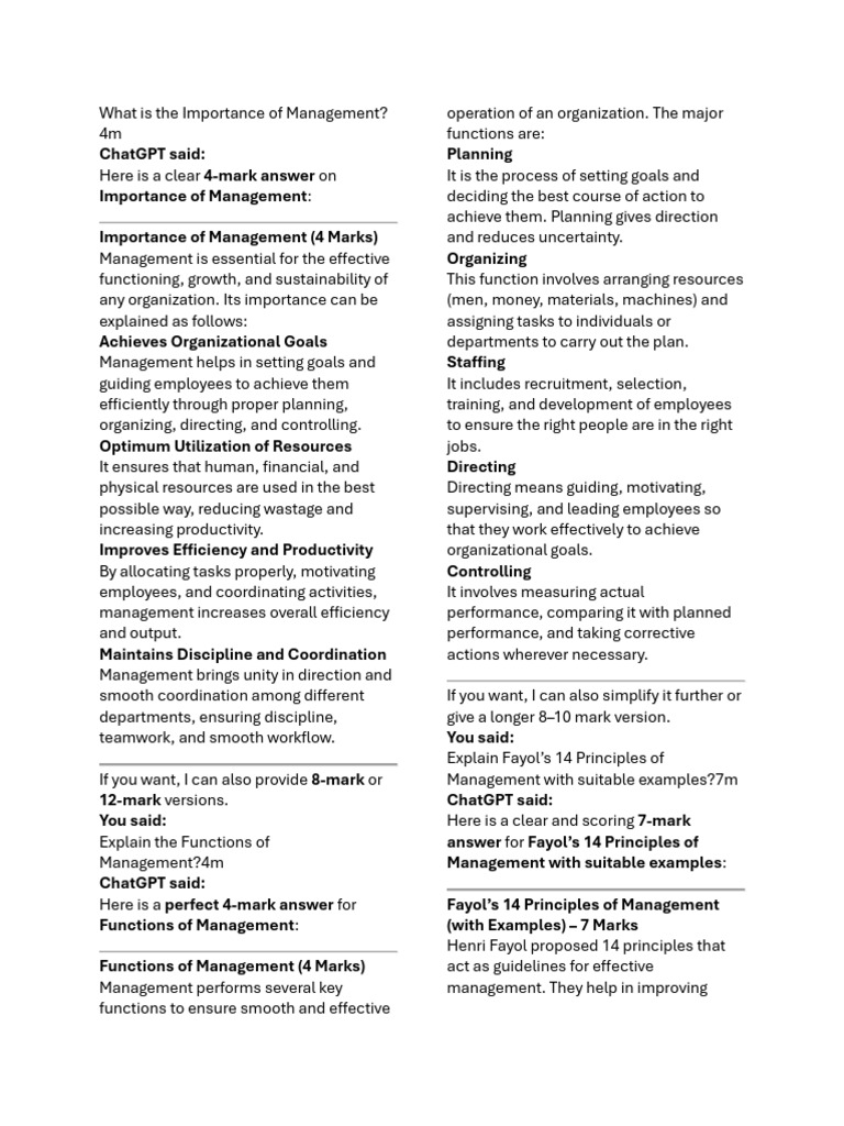 What Is The Importance of Management | PDF | Motivation | Motivational