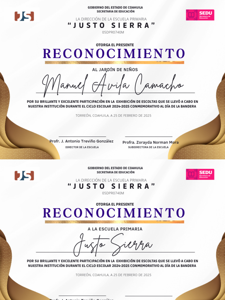 Reconocimiento a Escuelas por Exhibición | PDF | Etapas educativas