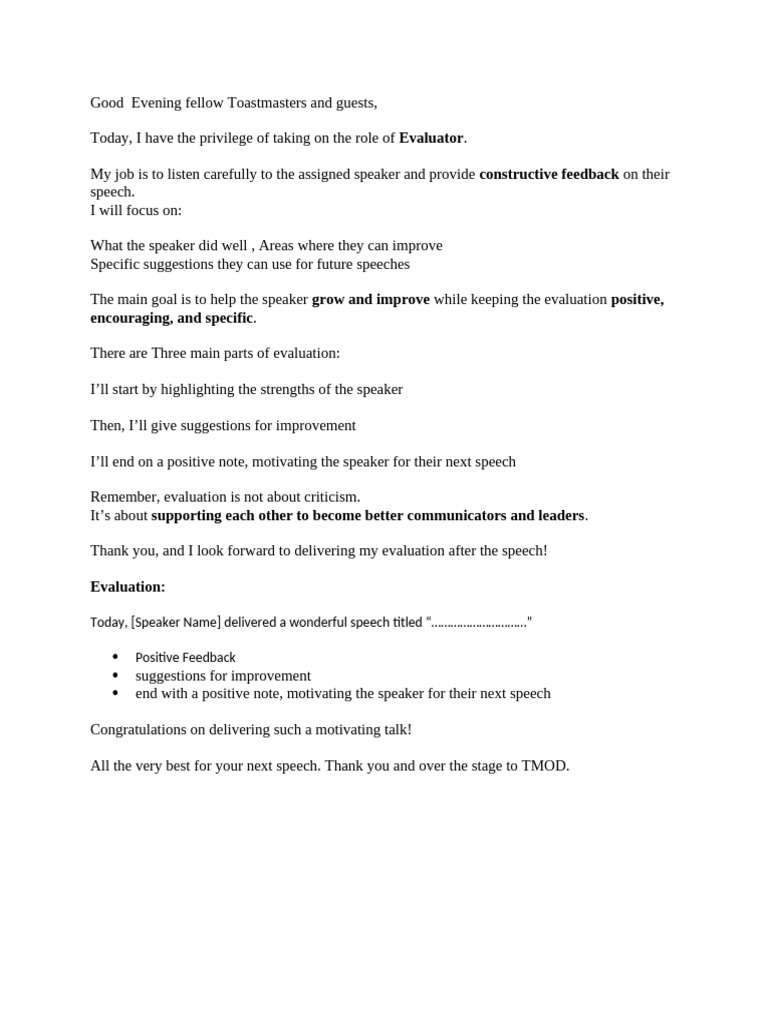 Evaluator Script | PDF