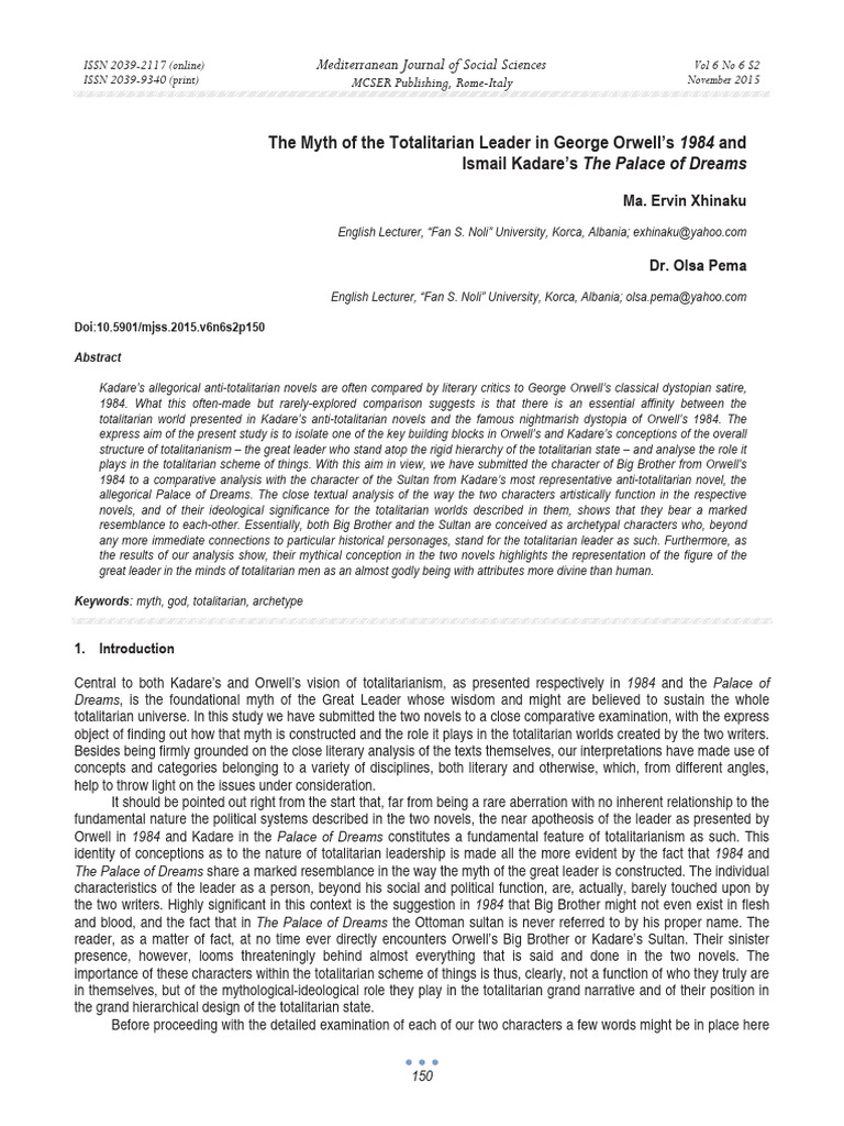 The Myth of The Totalitarian Leader in G | PDF | Totalitarianism