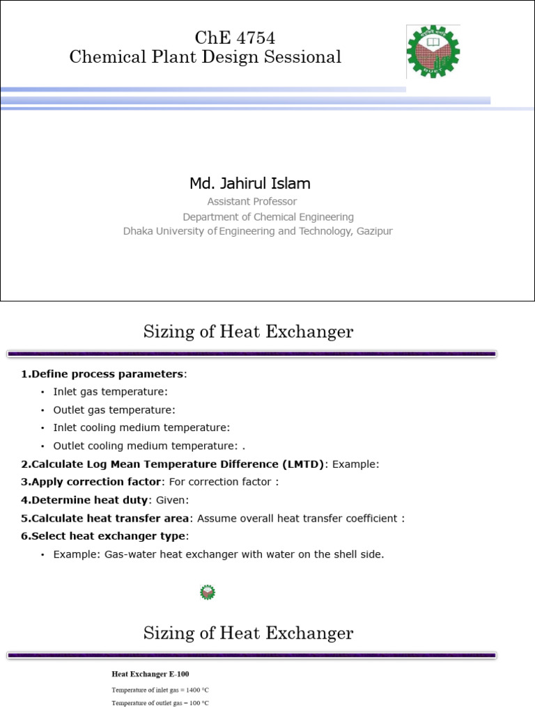 ChE 4754-Lecture 3 | PDF | Heat Exchanger | Flow Measurement
