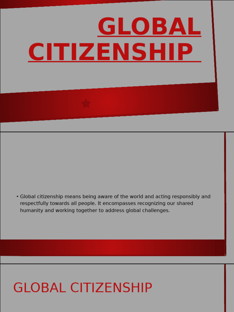 Global Citizenship | PDF | Rights | Human Rights