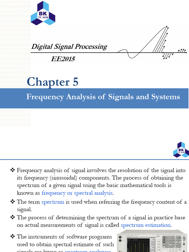 Frequency Analysis in Digital Signal Processing | PDF | Spectral ...