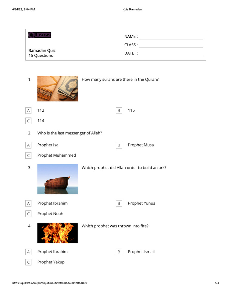 Kuiz Ramadan | PDF