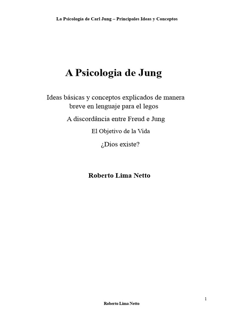 Psicología de Carl Jung: Ideas Clave | PDF | Carl Jung | Mente inconsciente