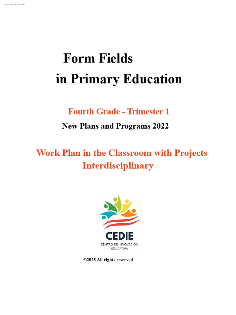 Primary Education Work Plan 2022 | PDF | Learning | Ecology