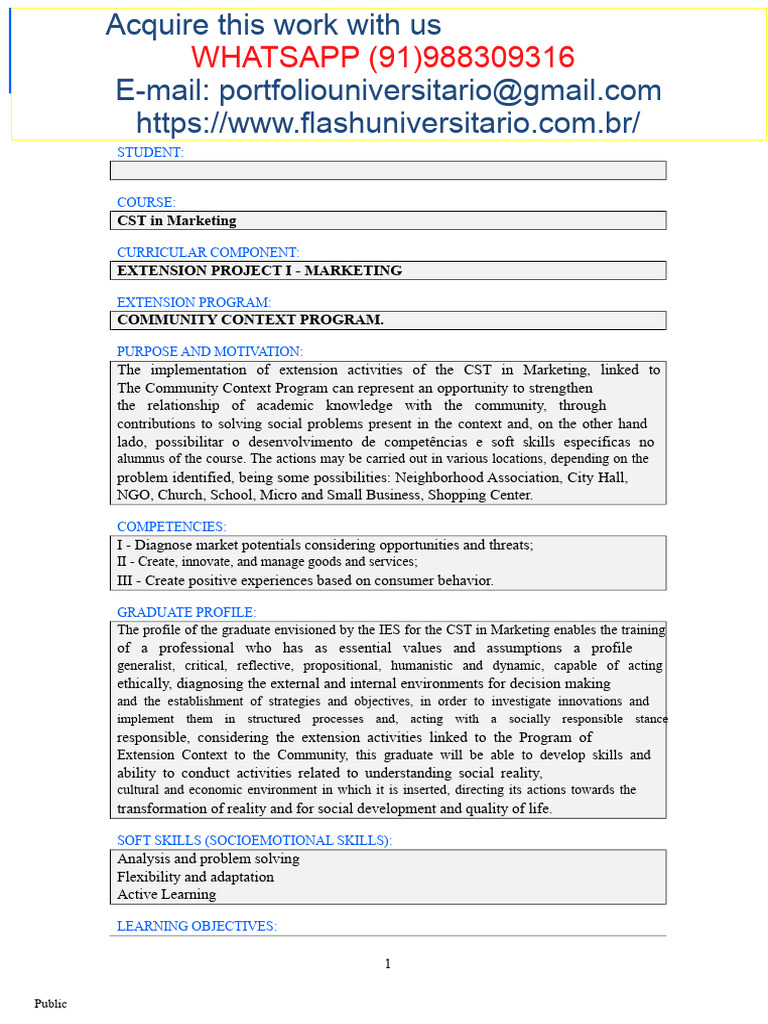 Extension Project I - Marketing PDCA | PDF | Marketing | Consumer Behaviour