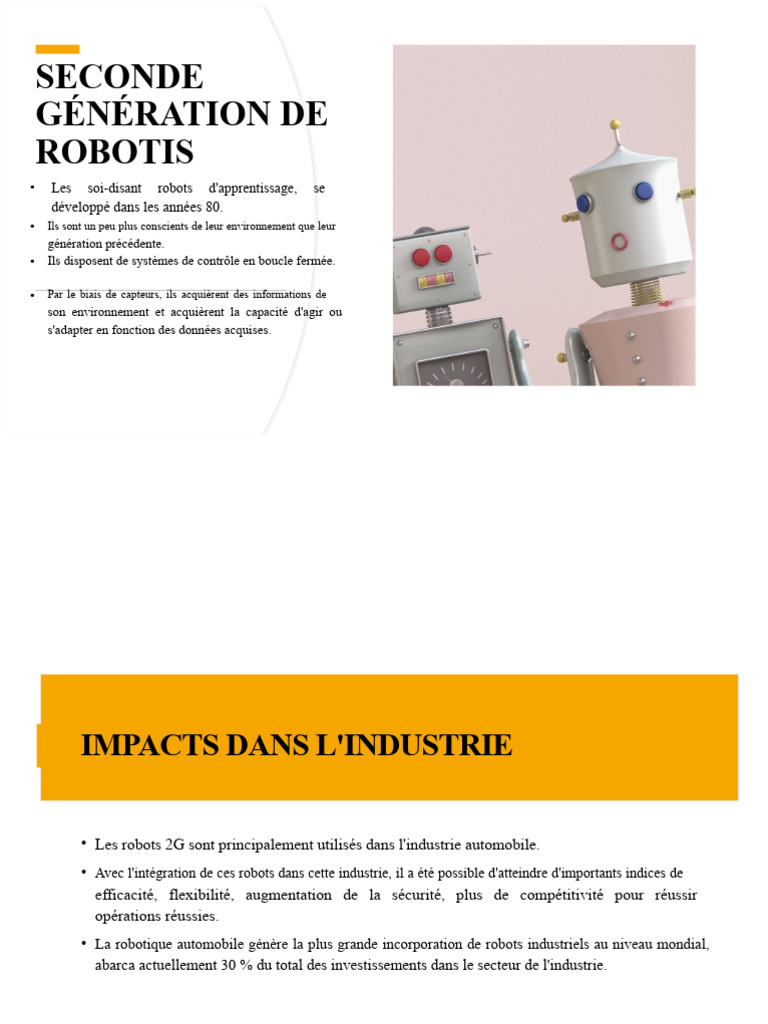 Robots de seconde génération en autoindustrie | PDF | Voitures | Robotique