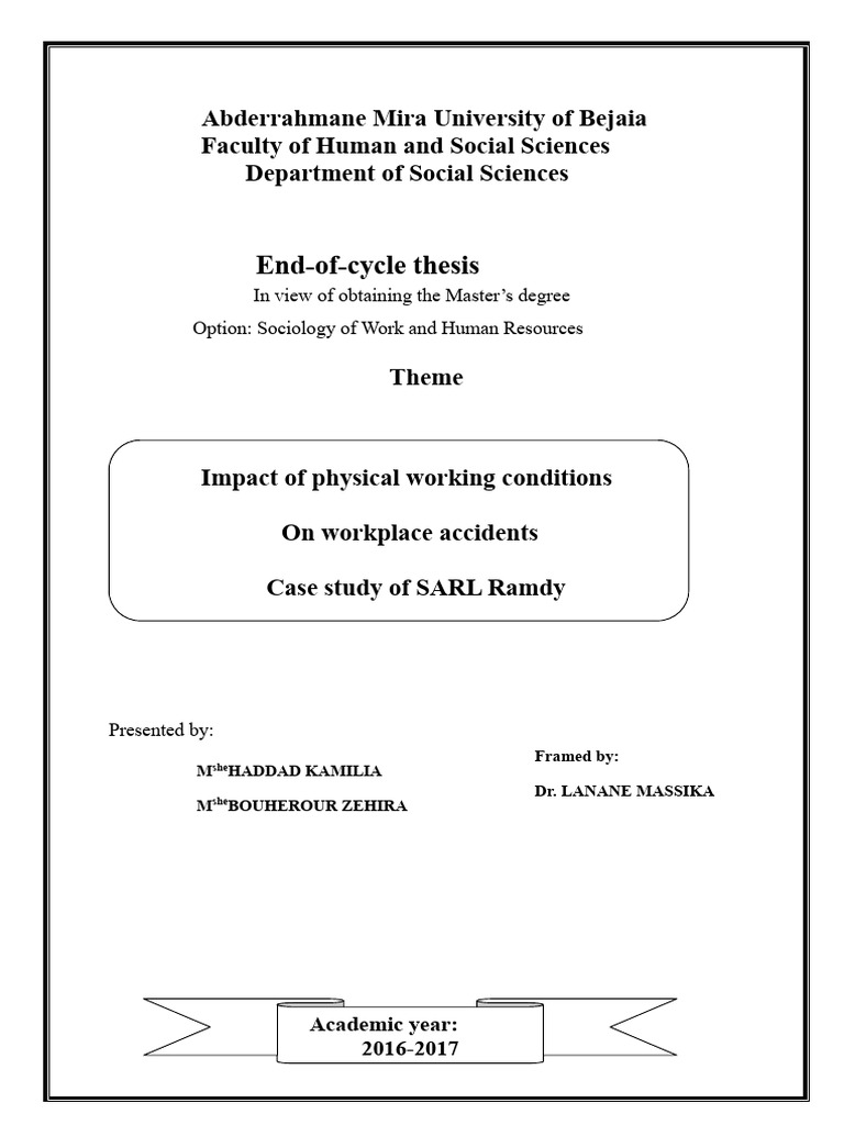 Impact of Physical Working Conditions On Workplace Accidents | PDF ...