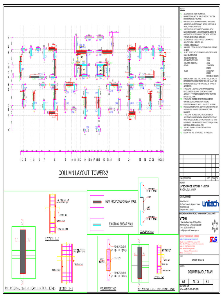 Tower-2 Structural Design Details | PDF | Concrete | Materials