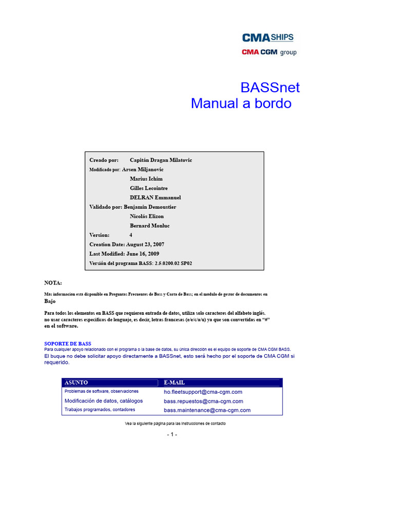 Manual de Uso del Software BASSnet | PDF | Software | Ingeniería de ...