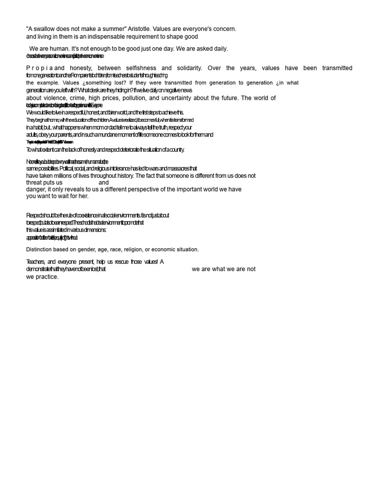 "The Importance of Values in Society" | PDF | Social Psychology