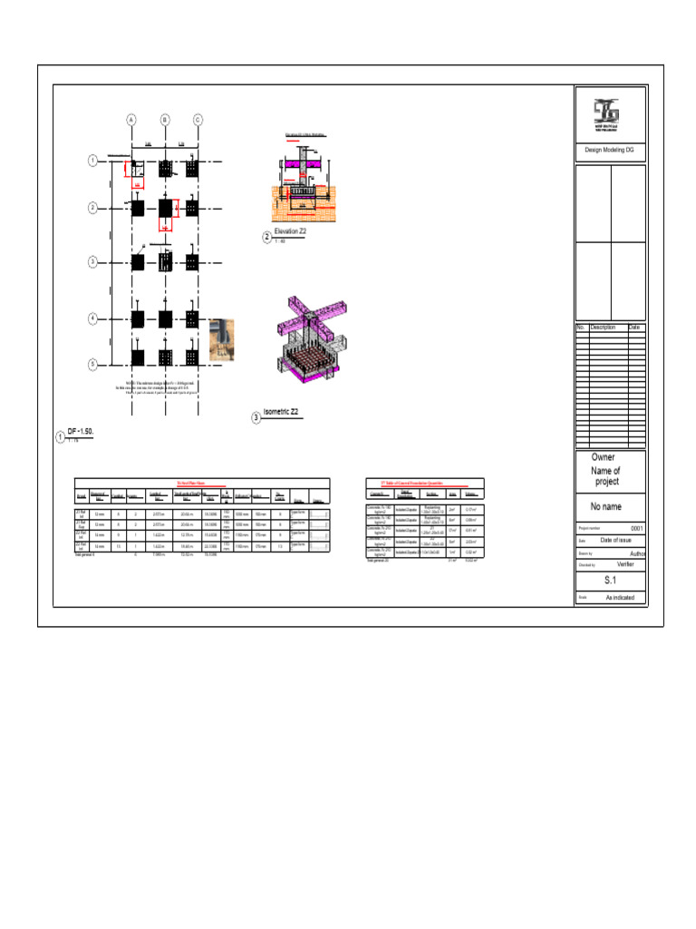 Foundation Type Plan From REVIT | PDF | Building Engineering | Materials