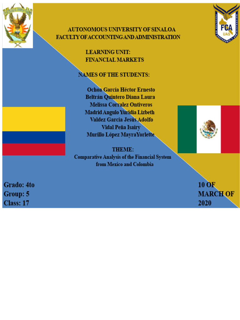 Mexico vs Colombia Financial Systems Analysis | PDF | Banks ...