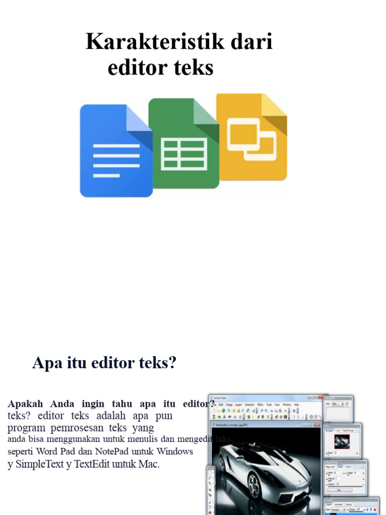 Karakteristik Editor Teks | PDF