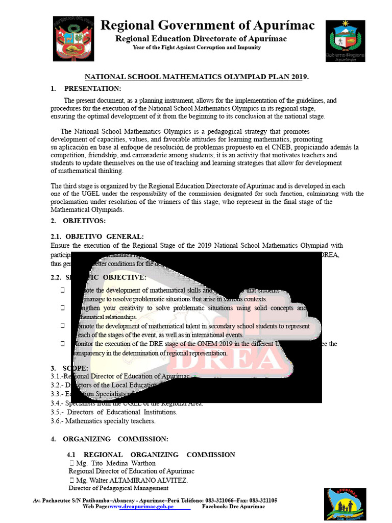 Olympics Plan | PDF