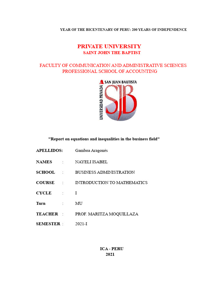 Equations and Inequalities in Business | PDF | Equations | Mathematics