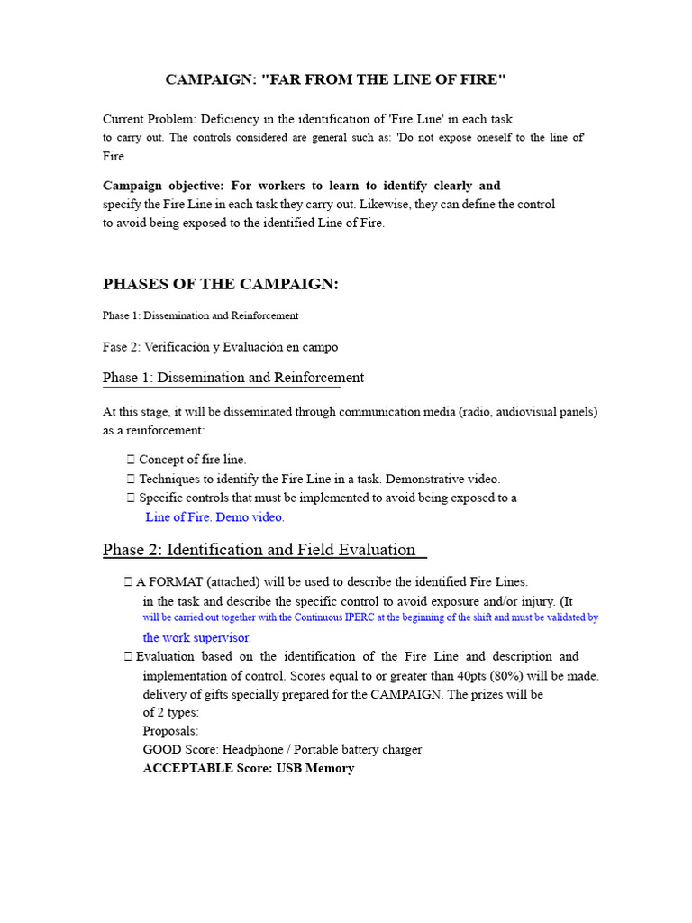 Campaign - Far From The Line of Fire | PDF