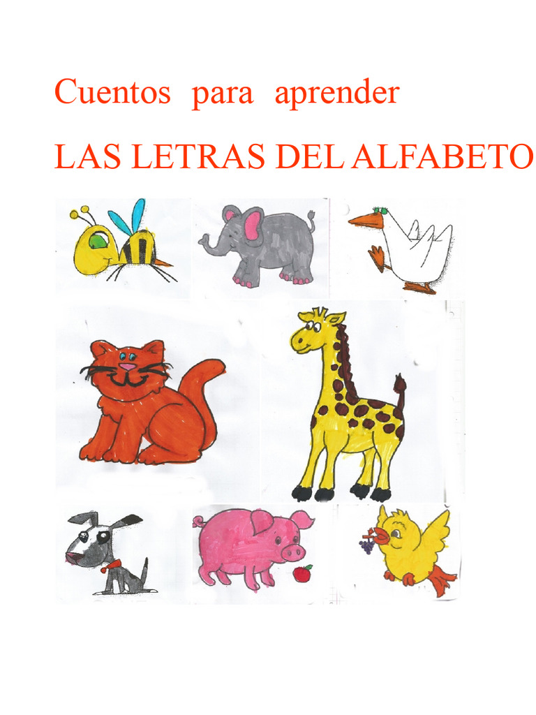 Cuentos Letras Alfabeto | PDF | Alimentos