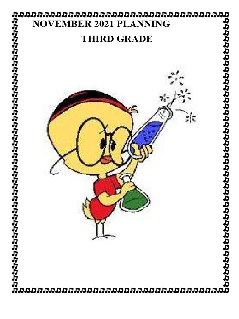 Planning November Third Grade | PDF | Books | Reading Comprehension