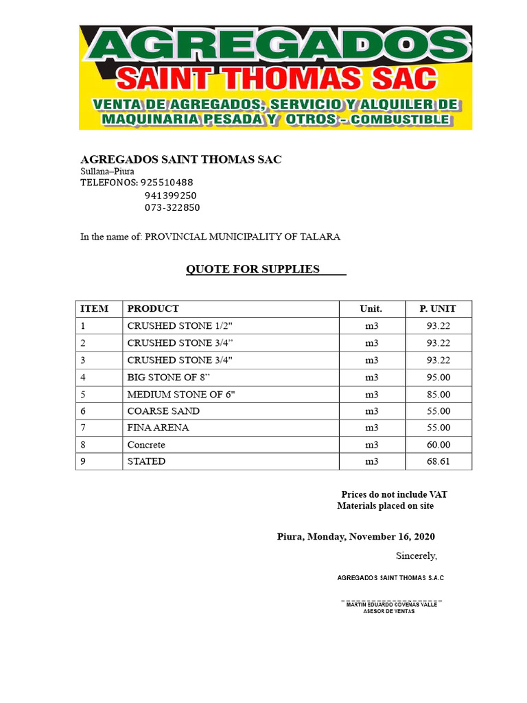 Added Prices Saint Thomas S | PDF