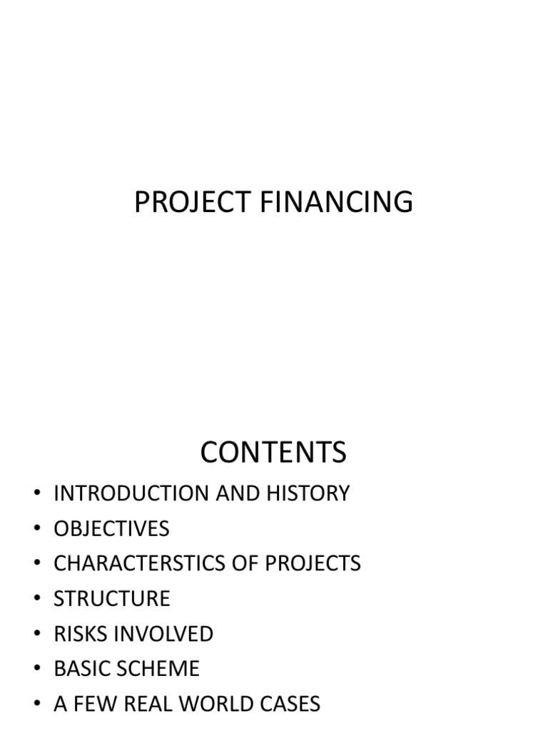 Project Financing | PDF | Project Finance | Loans