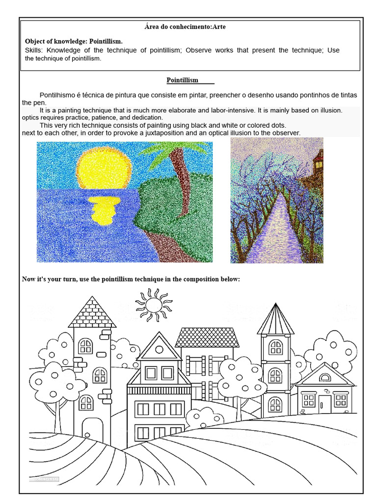 Art Activity Pointillism 5th Grade | PDF